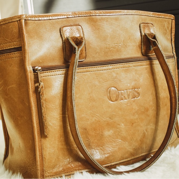 Orvis | Bags | Orvis Leather Book Bag | Poshmark